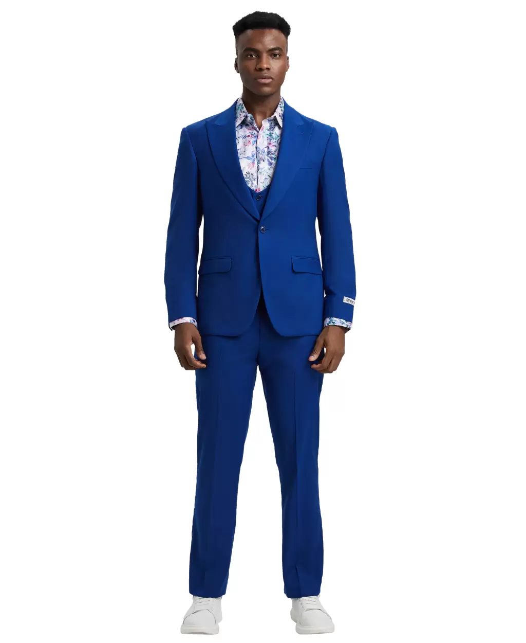 Stacy Adams Hybrid Fit U-Shaped Vested Suit, Cobalt Blue | Quinceañera ...