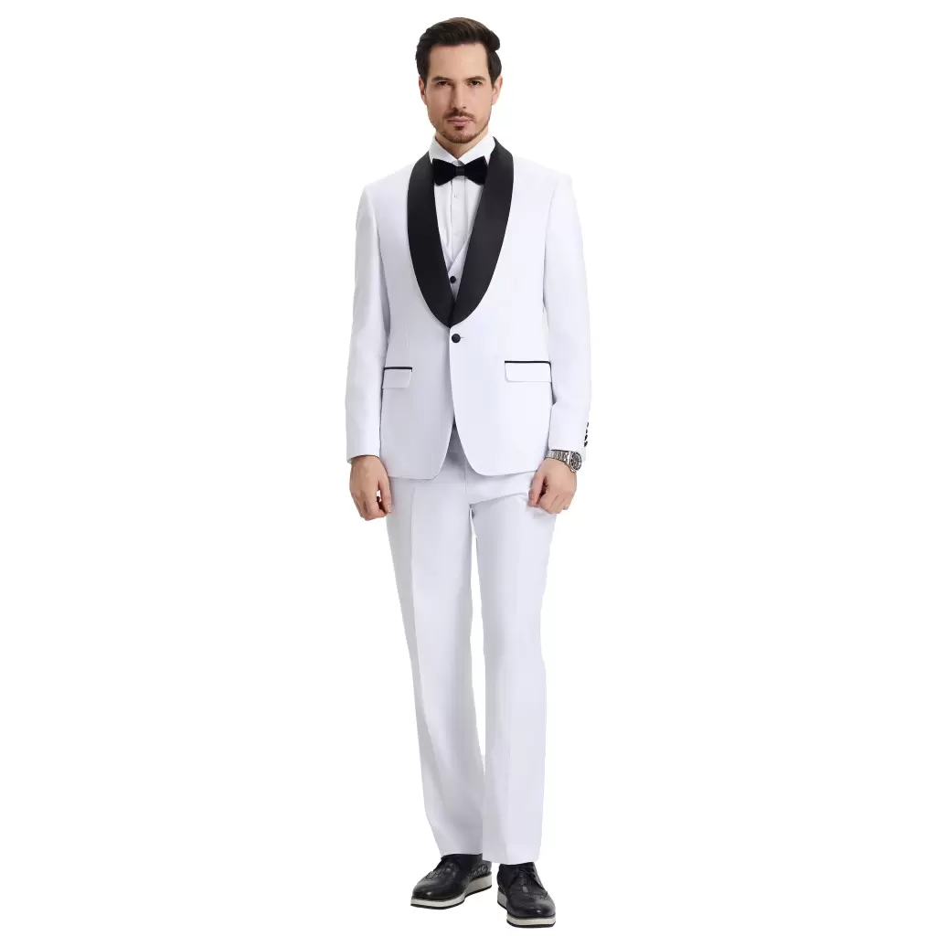 Men's Stacy Adams Hybrid-Fit 3pc Tuxedo Set | Quinceañera Tuxedos