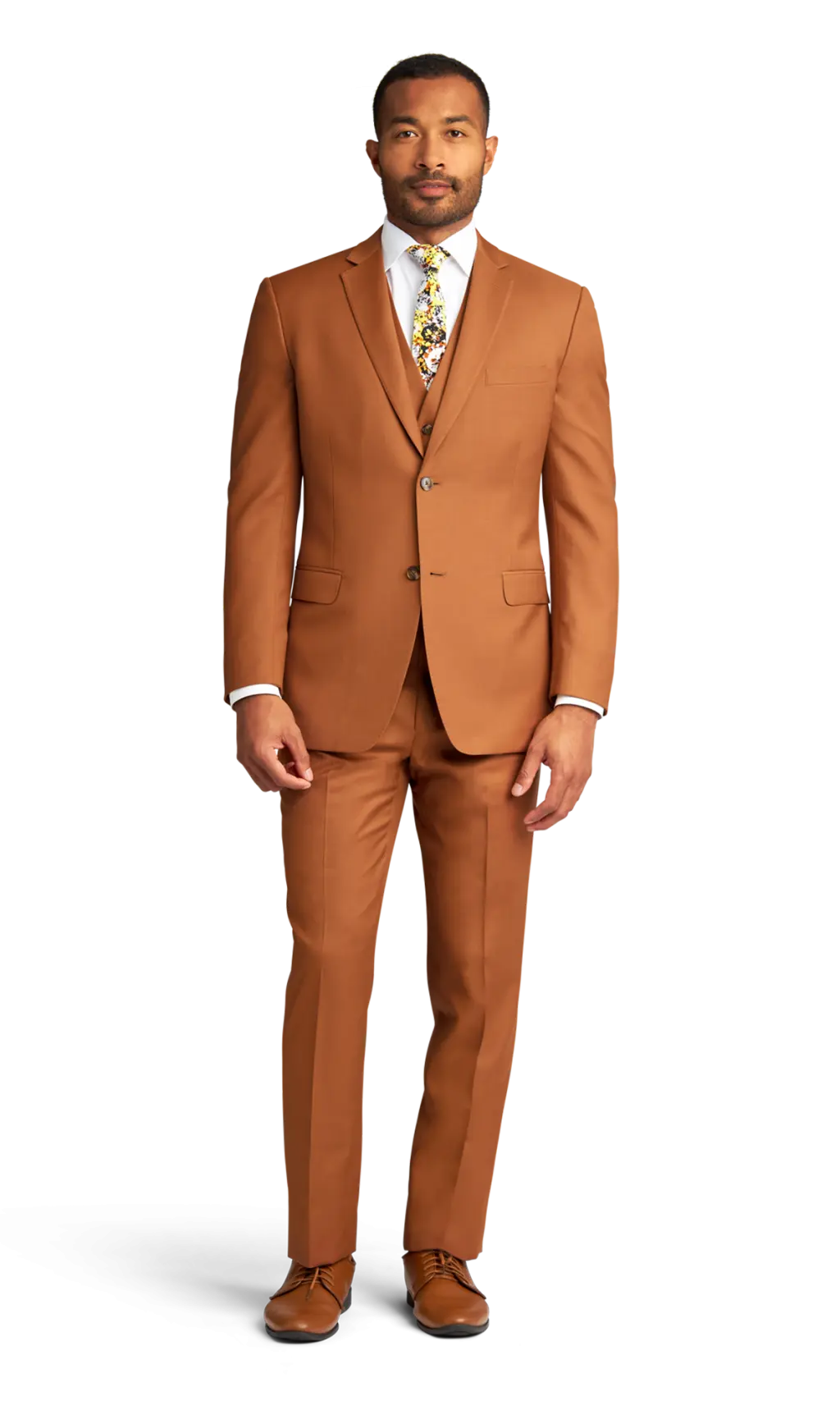Dark Caramel Stretch Suit Separates | Quinceañera Suits