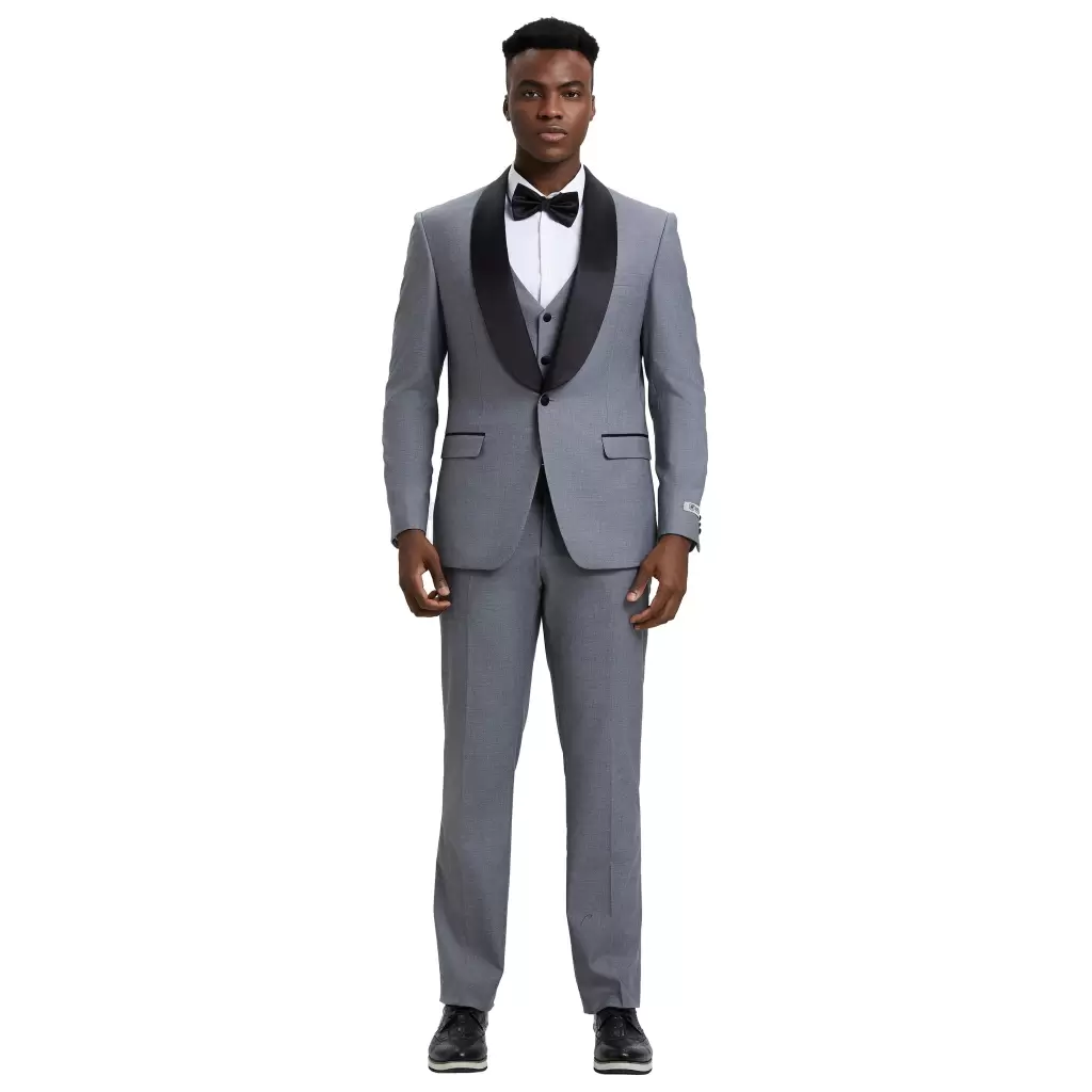 Men's Stacy Adams Hybrid-Fit 3pc Tuxedo Set | Quinceañera Tuxedos